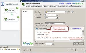 How to add / remove MongoDB User in SSIS | ZappySys Blog