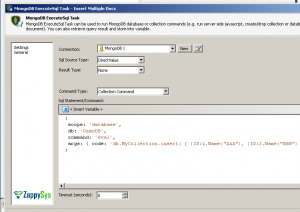 How to Insert Multiple Documents into MongoDB using SSIS | ZappySys Blog