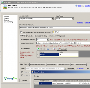 How to call Amazon MWS API using SSIS | ZappySys Blog