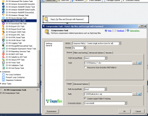 SSIS Zip File Task - Compress files and password protect | ZappySys Blog