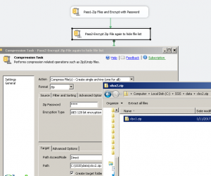 SSIS Zip File Task - Compress files and password protect | ZappySys Blog