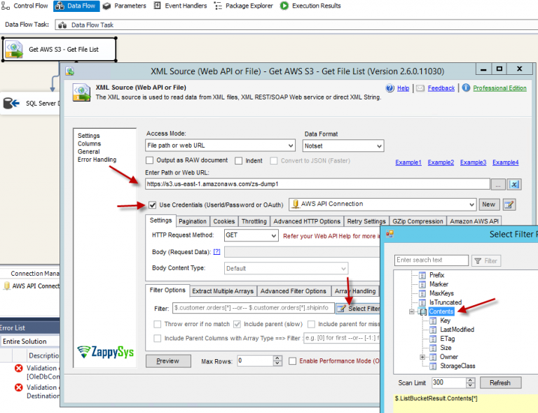 How to call Amazon AWS API using SSIS (EC2, Lambda, API Gateway, SQS ...