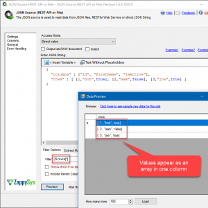 How to convert JSON to CSV File using SSIS | ZappySys Blog