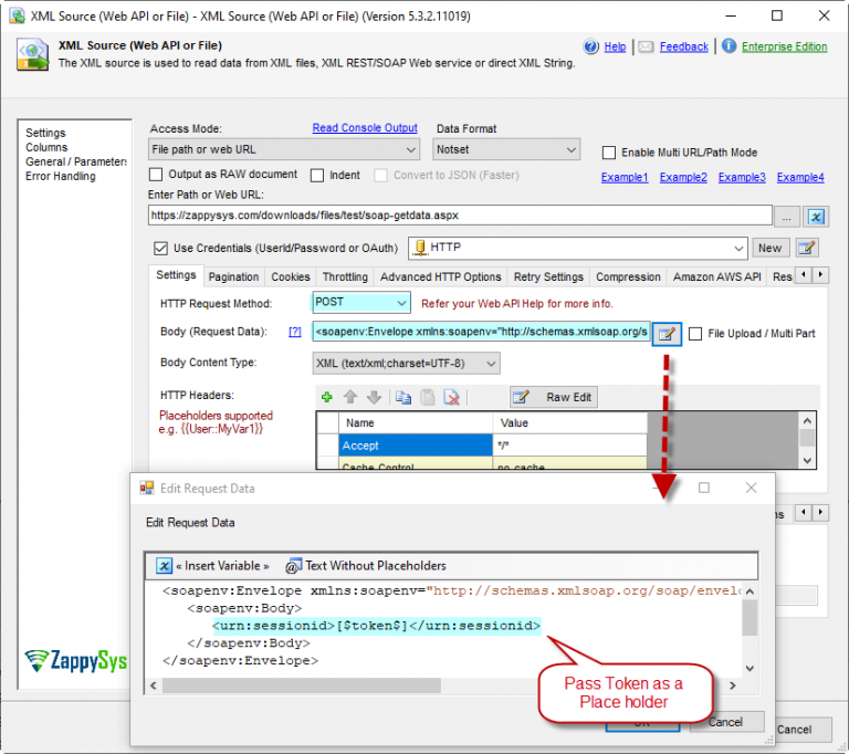 How To Call Soap Rest Api Using Dynamic Token In Ssis Odbc Zappysys Blog