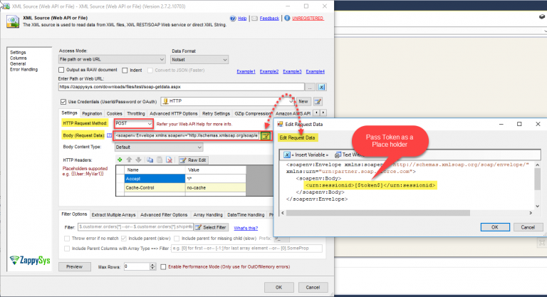 How To Call Soap Rest Api Using Dynamic Token In Ssis Odbc Zappysys Blog