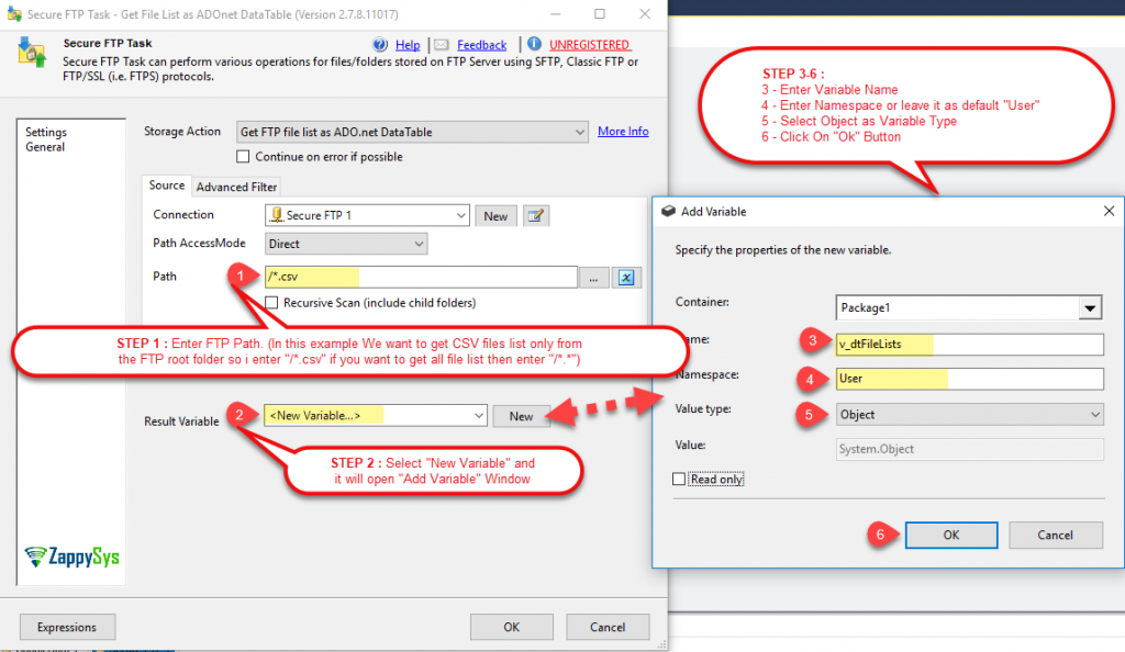 Download latest File from FTP using SSIS (SFTP / FTPS) | ZappySys Blog