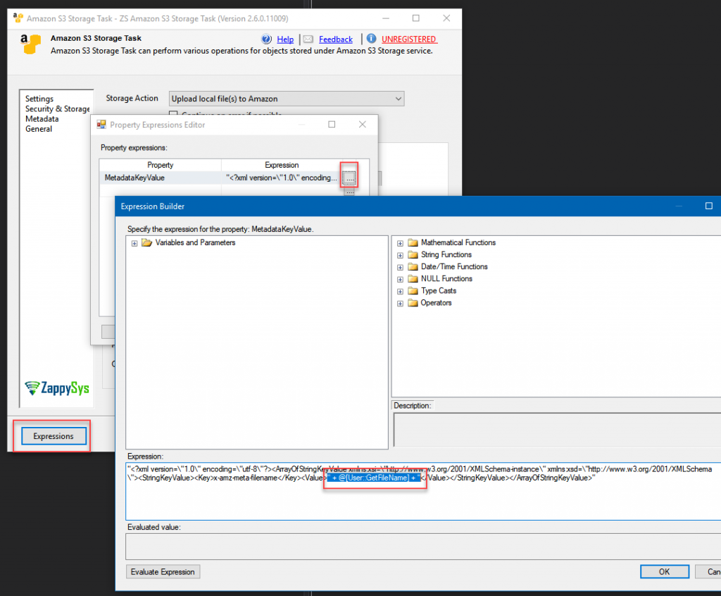 Setting Metadata Key Value In Ssis Amazon S3 Azure Storage Task Zappysys Blog