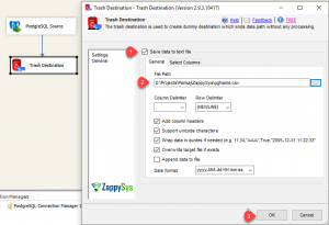 Load PostgreSQL Table Data to CSV File in SSIS | ZappySys Blog