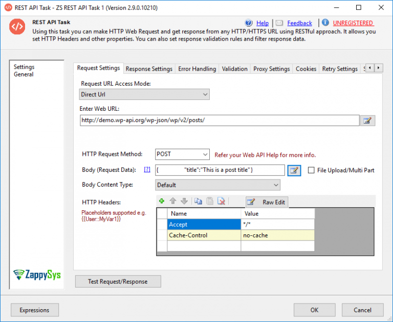 Writeread Wordpress Data Using Ssis And Rest Api Zappysys Blog