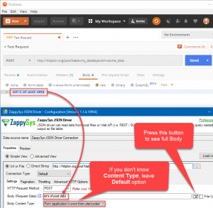 How to migrate Postman API call to SSIS / ODBC PowerPack | ZappySys Blog