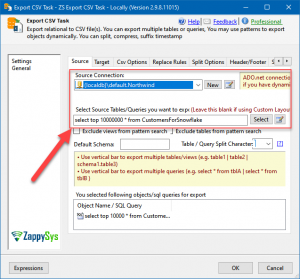 Load 10M rows from SQL Server to Snowflake in 3 minutes | ZappySys Blog